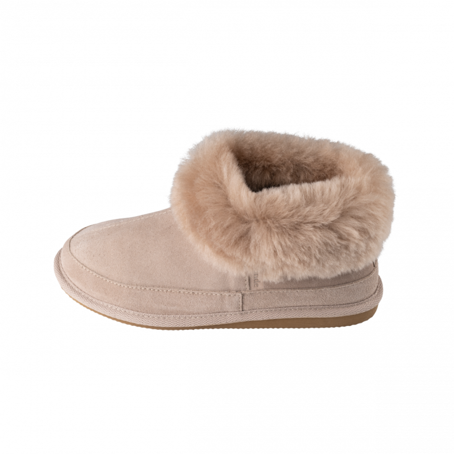 Schapenvacht pantoffels dames beige | Warme & cosy sloffen dames